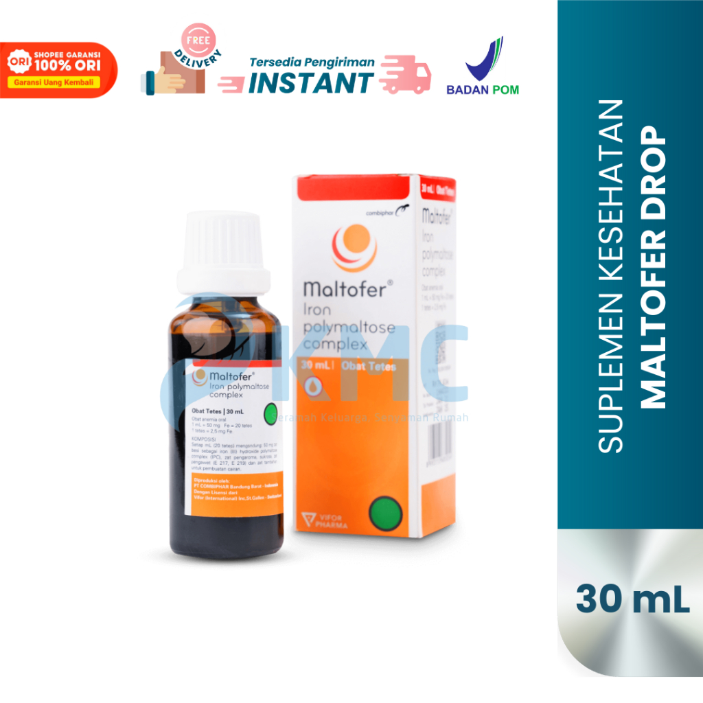 Jual Maltofer Drops 30ml Maltofer Sirup 150ml Suplemen Anemia Anak Dan ...
