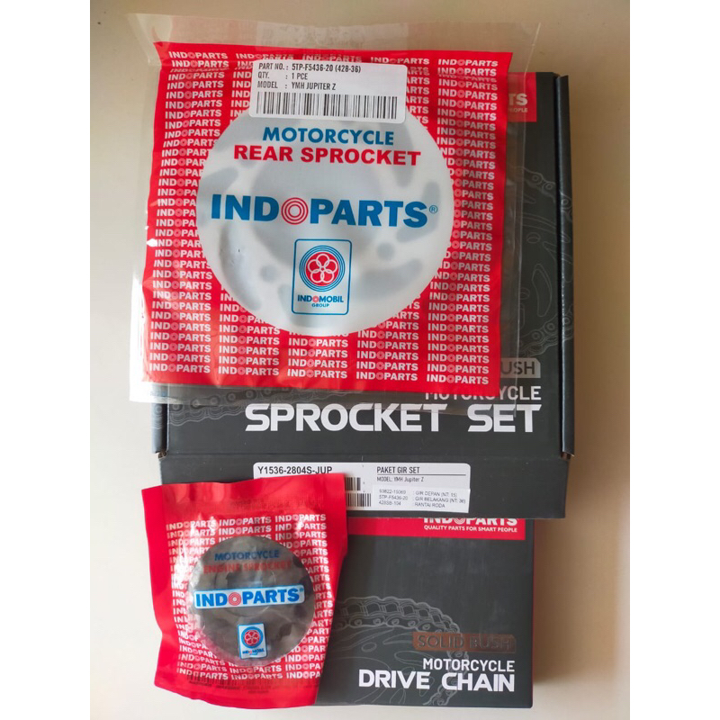 Jual Gear Set / Gir Set / Rantai Roda Set / Gerset / Gear Paket + Rante ...