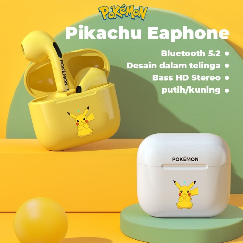 Jual Pokémon F11 (Pro4) TWS Bluetooth Headset HIFI Stereo In-Ear V5.3 ...