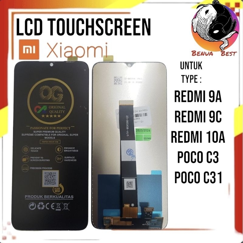 Jual LCD TOUCHSCREEN XIAOMI REDMI 9A / REDMI 9C / REDMI 10A / POCOPHONE ...