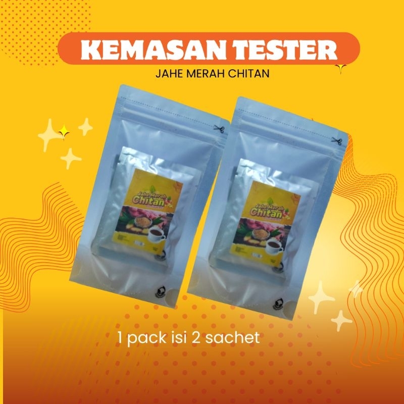 Jual Kemasan Tester jahe merah bubuk chitan Menyegarkan Obat Diet ...