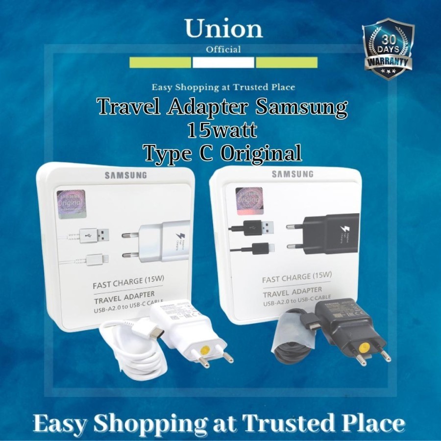 Jual Charger Samsung A50 A30 S10 S8 S9 Original Type C 15watt Fast ...