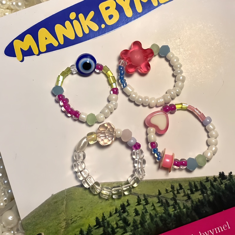 Jual BACA DESKRIPSI ‼️BEADS RING | cincin manik-manik | ring | beads ...