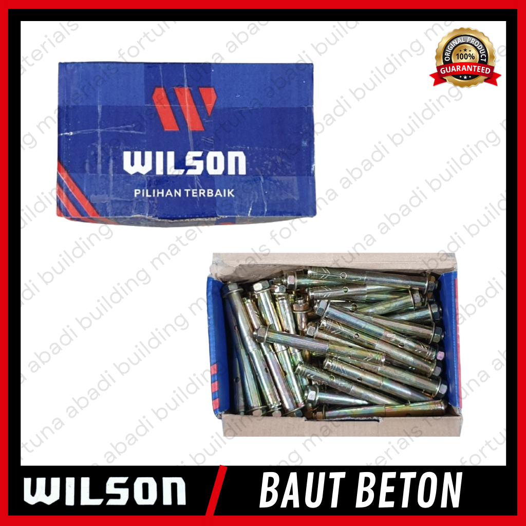 Jual Baut Beton Merk Wilson Dinabolt Baut Tanam Tembok | Shopee Indonesia