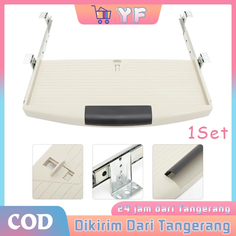 Jual Laci Keyboard Komputer Dan Rel 1Set / Meja Komputer Laci Keyboard ...