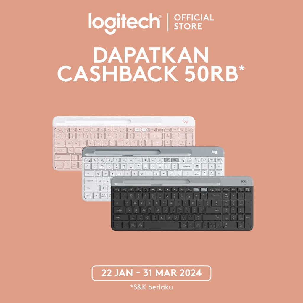 Jual Logitech K580 Keyboard Slim Multi-Device for Windows, Mac, iOS, Android, Apple, iPad ...