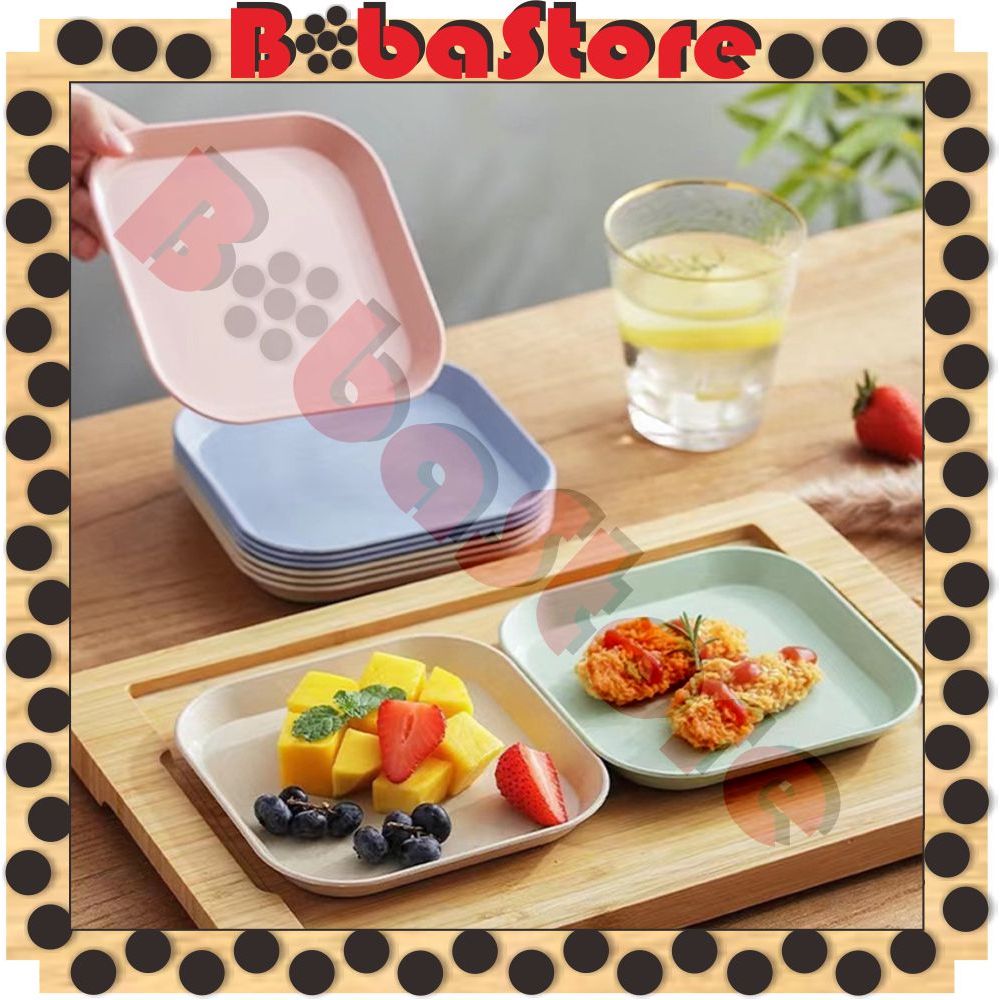 Jual ⭐Bobastore⭐ Piring Jerami Persegi / Piring Saji / Piring Buah ...
