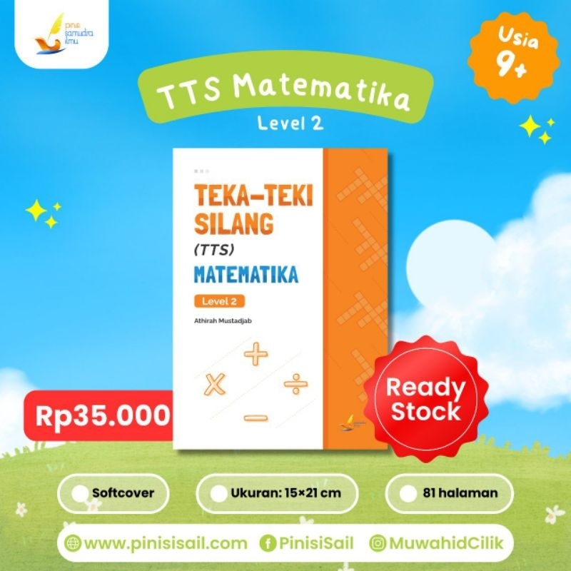 Jual Tts anak matematika teka-teki silang kosakata dua bahasa pinisi ...
