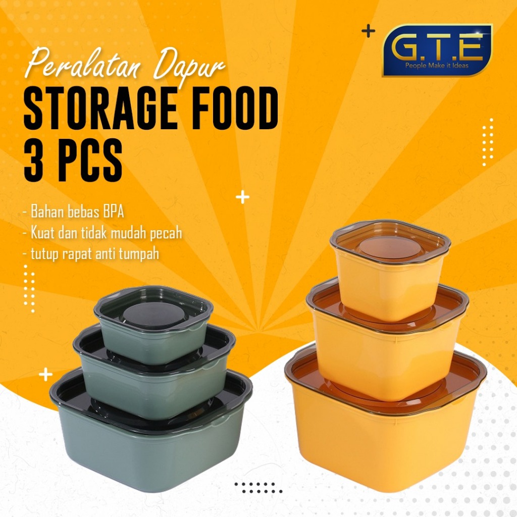 Jual FOOD STORAGE 3 IN 1 | LUNCH BOX 3 IN 1 I KOTAK PENYIMPANAN MAKANAN ...