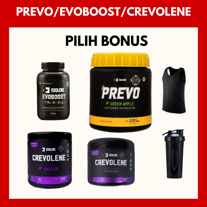 Jual PREVO / EVOBOOST / CREVOLENE BY EVOLENE CREATINE MONOHYDRATE ...