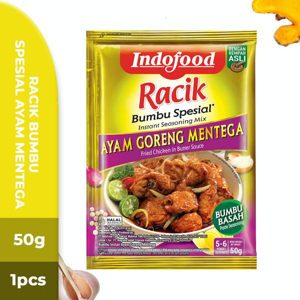 Jual Indofood Racik Bumbu Spesial Ayam Mentega 50 Gr | Shopee Indonesia
