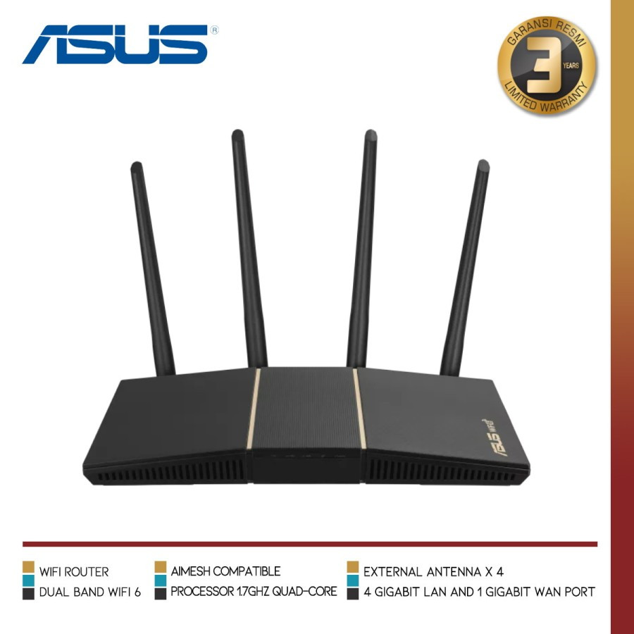 Jual ASUS RT-AX57 | Dual Band WiFi 6 Extendable Router | Shopee Indonesia