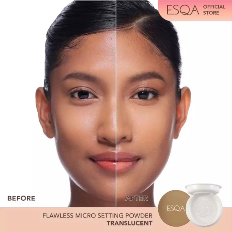 Jual ESQA Flawless Micro Setting Powder Shade Translucent | Shopee ...