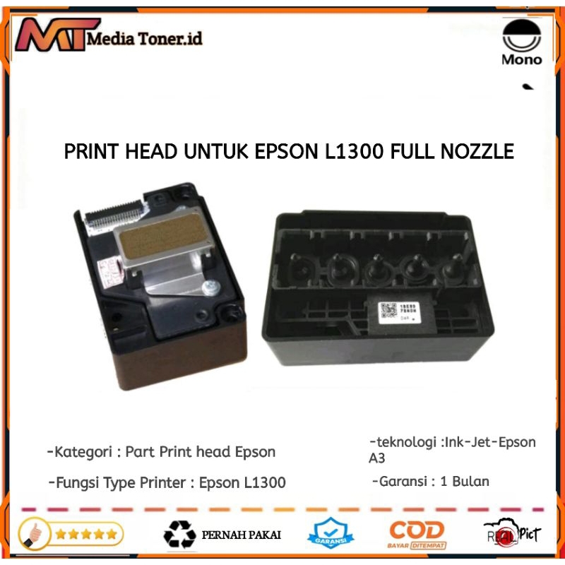 Jual Print Head Epson L1300 Nozzle check Full bergaransi | Shopee Indonesia