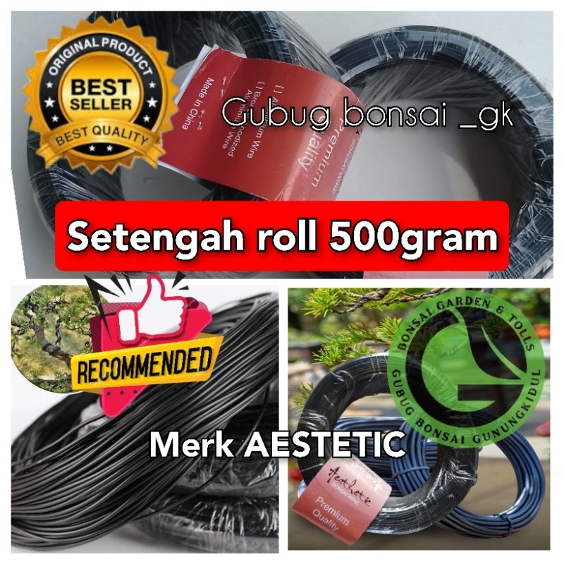 Jual alat bonsai kawat bonsai hitam 500 gram | Shopee Indonesia