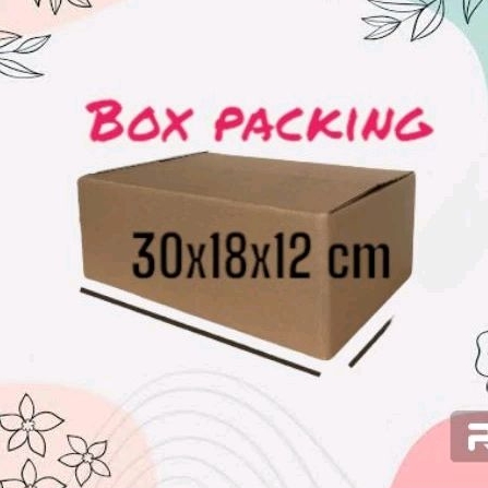 Jual Dus box kecil ukuran 30x18x12 cm luar polos dalam ada tulisan ...