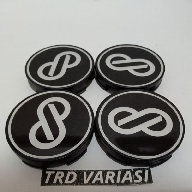 Jual Dop Roda Tutup Velg Variasi ENKEI Diameter 5.7cm Hitam (SET ...