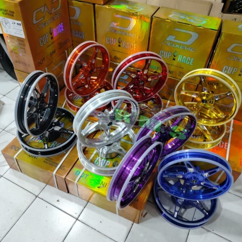 Jual Velg Pelek Velek Racing Delkevic Palang 5 Model Bintang V Speed King Speed All New Vario ...
