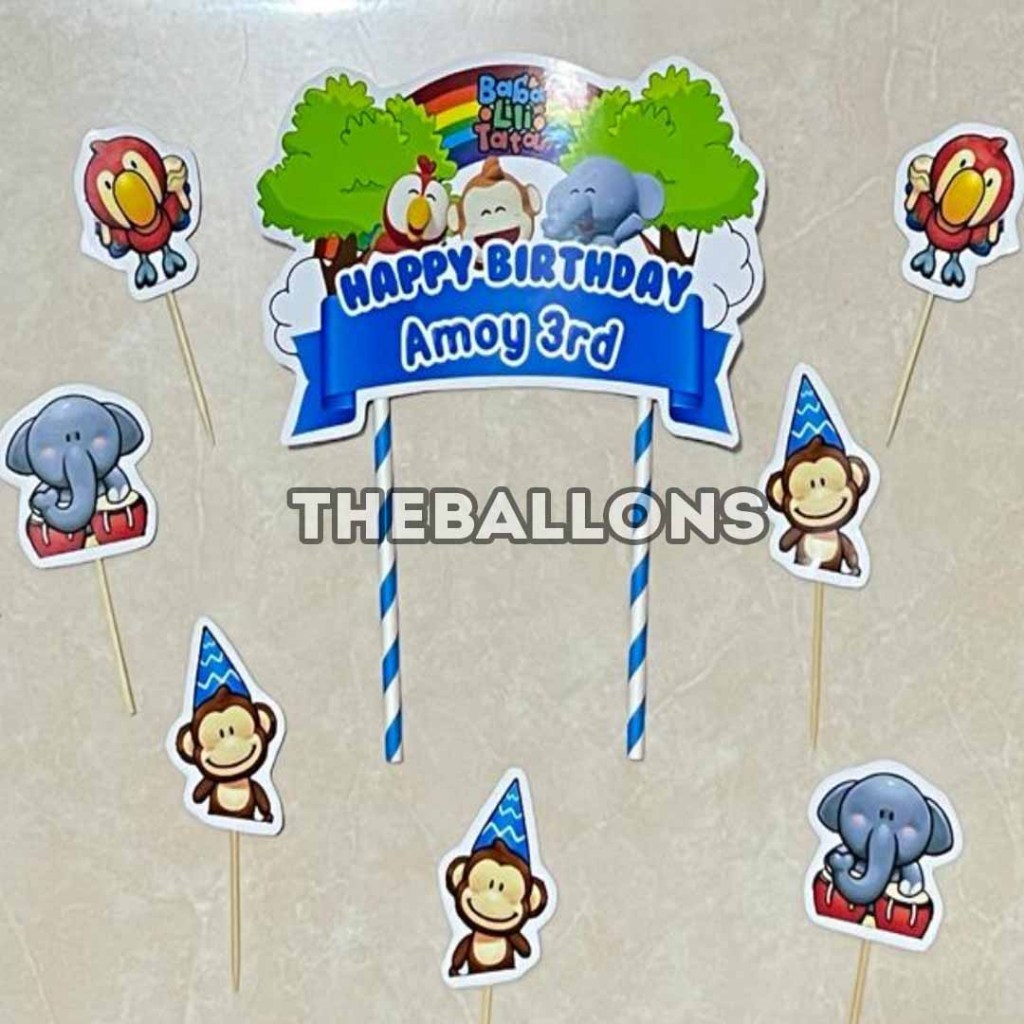 Jual Topper Cake Custom Nama Baba Lili Tata | Shopee Indonesia