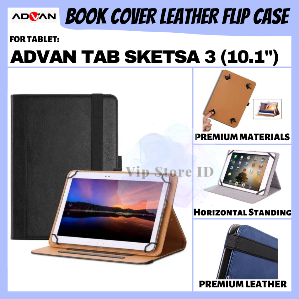 Jual ADVAN TAB SKETSA 3 10.1 INCH 2023 LEATHER BOOK COVER CASE CASING ...
