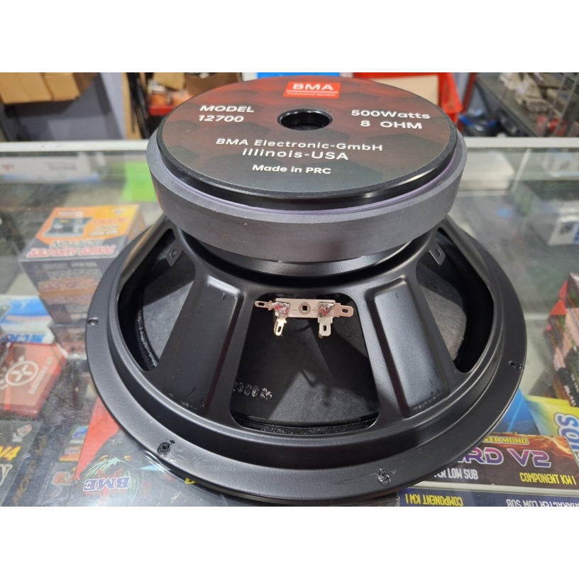 Jual PROFESIONAL LOAD SPEAKER BMA 12700 500W MID LOW 12 INCH SPOOL ...