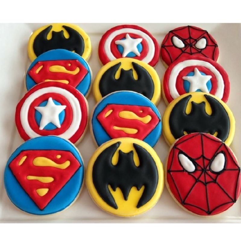 Jual IHANALICIOUS Butter Cookies Tema AVENGERS Superhero Iron Man Thor ...