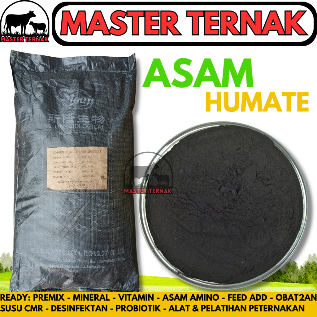Jual ASAM HUMAT 1 KG HITAM - HUMIC ACID - SODIUM HUMAT - SODIUM HUMATE ...