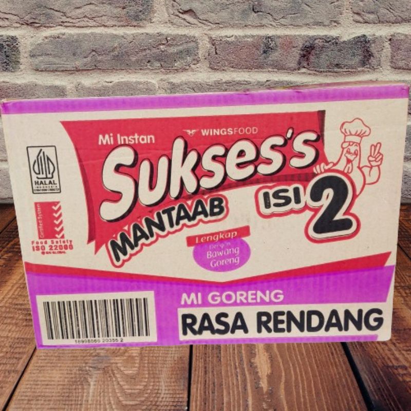 Jual Mie Sukses goreng isi 2 rasa rendang isi 24 full | Shopee Indonesia