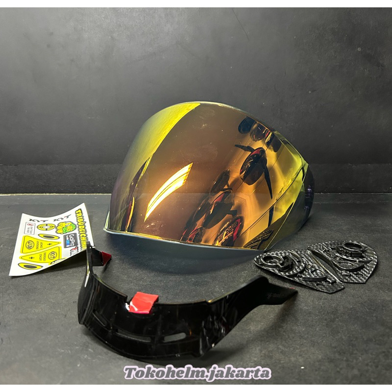 Jual Kaca Helm KYT Galaxi Visor open venom FLAT kyt Galaxi (visor ...