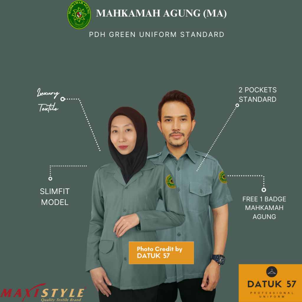 Jual International Quality : Seragam Atasan Kemeja PDH MA Mahkamah ...