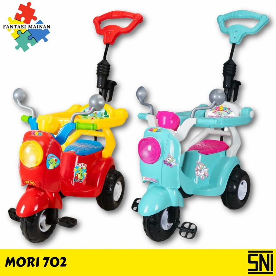 Jual Tolocar SHP Mori702 Sepeda roda tiga motor vespa anak | Shopee ...