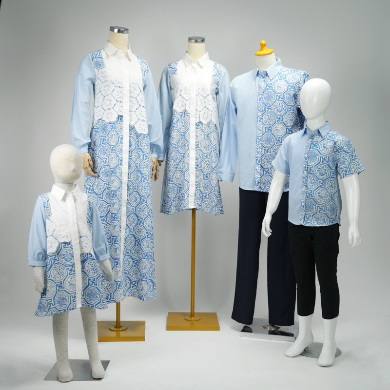 Jual Set Family Raya Collection Camellia Lace Katun | Shopee Indonesia