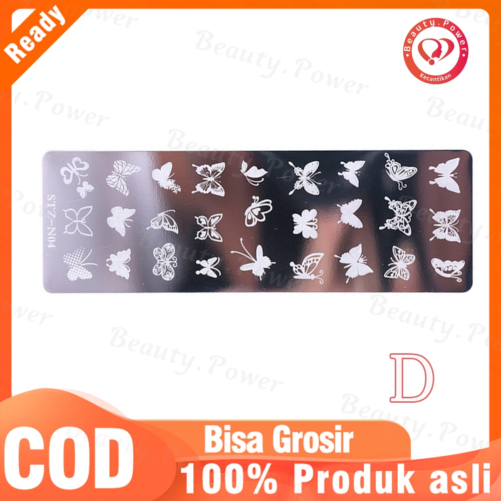 Jual Manicure Transfer Template Bunga Kuku Kuku Gambar Stamping Stensil ...