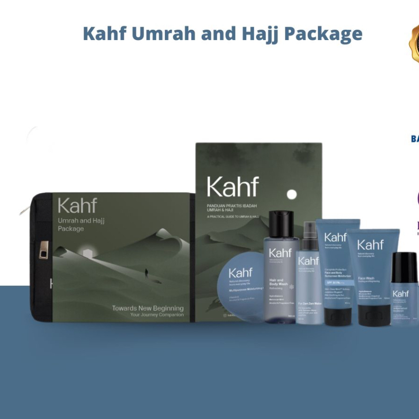 Jual Kahf Paket Umrah And Package / Kahf Skincare isi 6 /Face wash ...