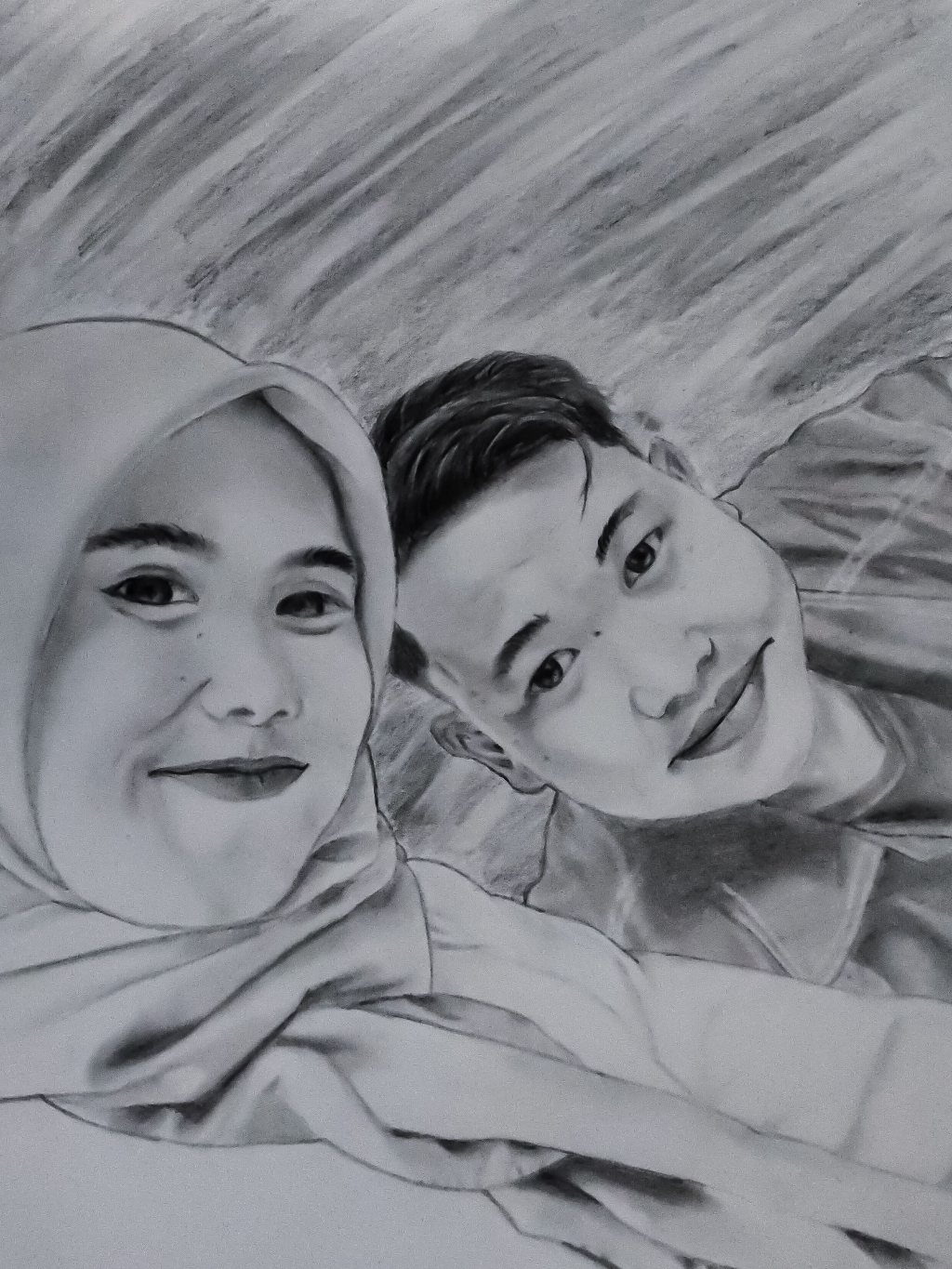 Jual Lukis Sketsa 2 Wajah A4 | Shopee Indonesia