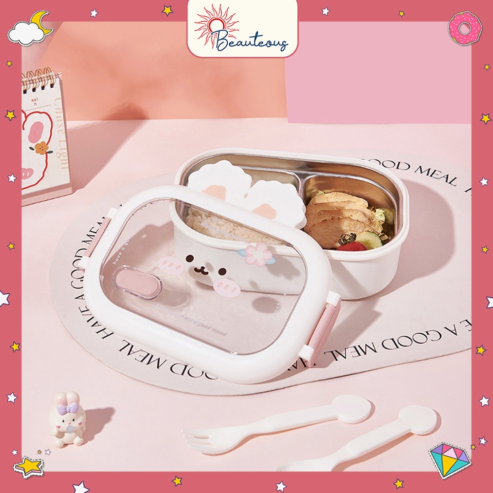 Jual Kotak Makan Lunch Box Tempat Makan Stainless Plastik Anak Dewasa ...