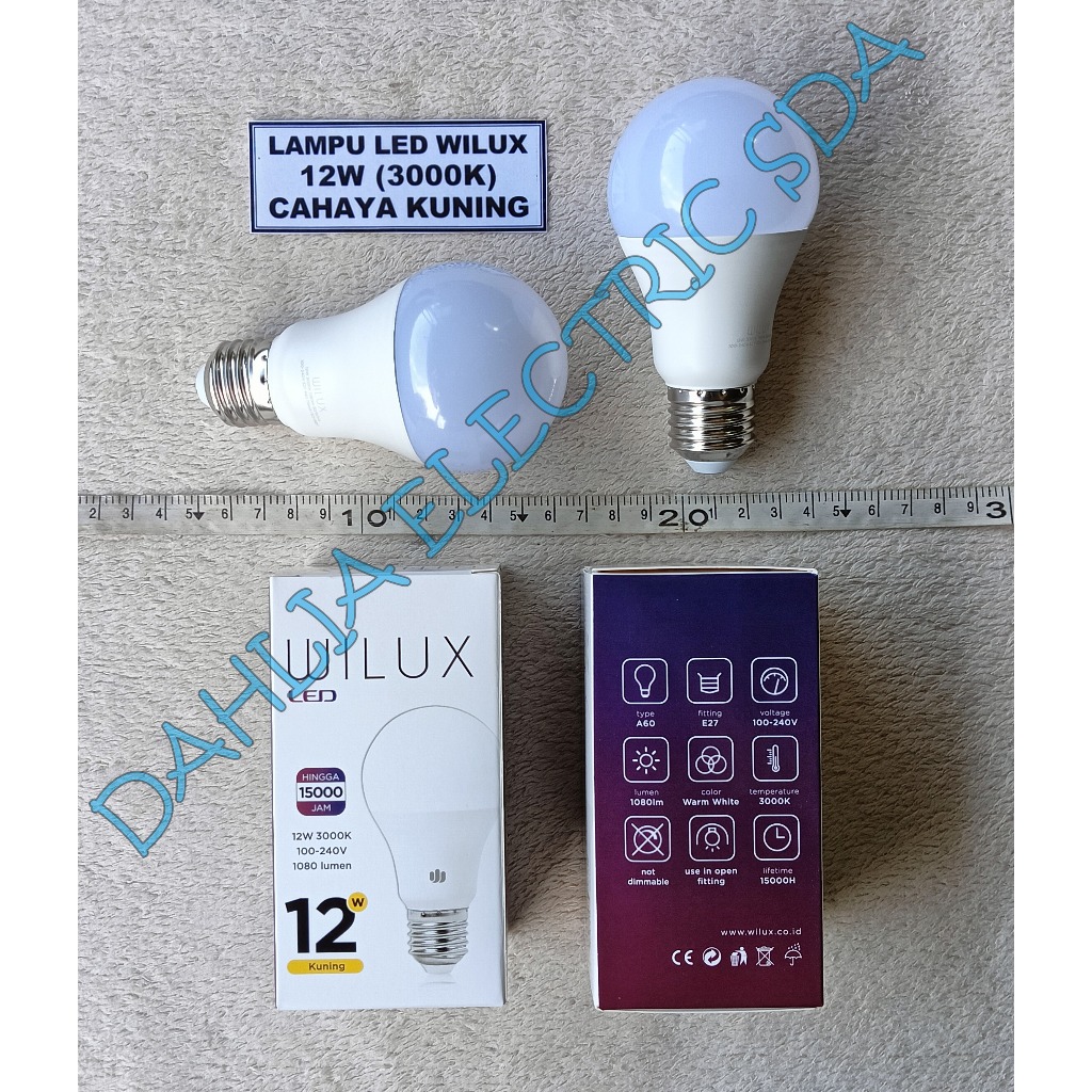 Jual LAMPU LED 12W WILUX 3000K WARM WHITE (PUTIH KEKUNINGAN) | Shopee Indonesia