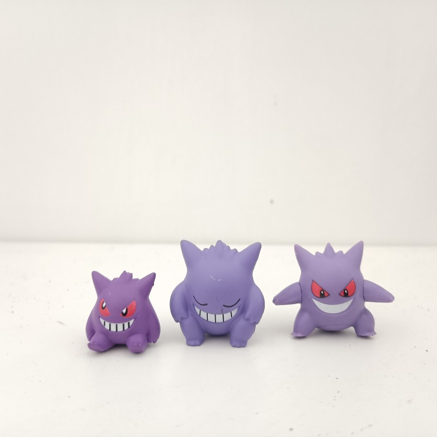 Jual Pokemon Figure Gengar Set isi 3pcs | Shopee Indonesia