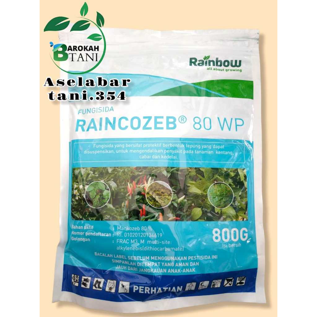 Jual Fungisida RAINCOZEB 80WP - 800gr - Mancozeb 80% - Biru | Shopee ...