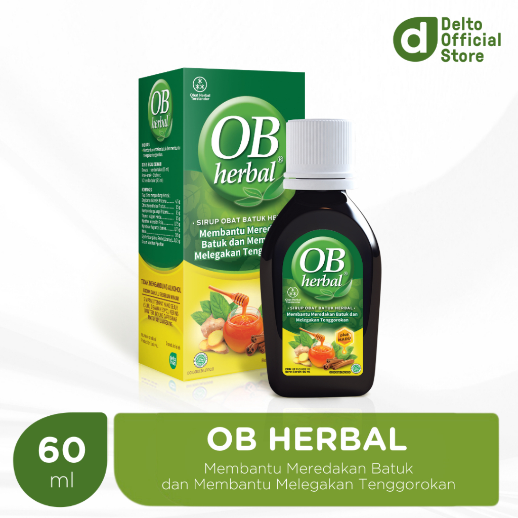 Jual Sirup Obat Batuk Herbal - Herbakof / Laserin / OB Herbal / Obat ...