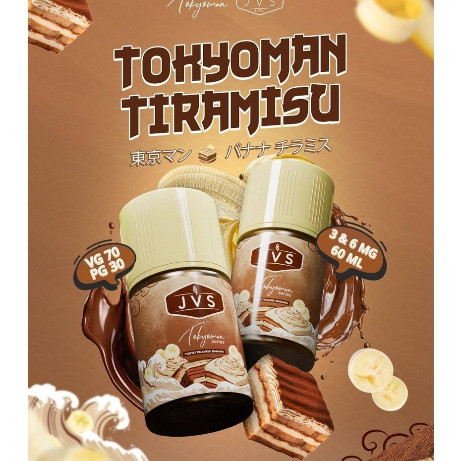 Jual LIQUID Freebase Tokyoman Tiramisu 60ml 3n6mg | Shopee Indonesia