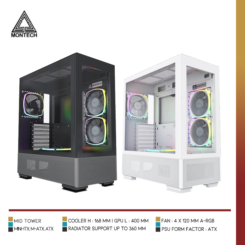 Jual MONTECH SKY TWO | Mid Tower Computer Case | Shopee Indonesia