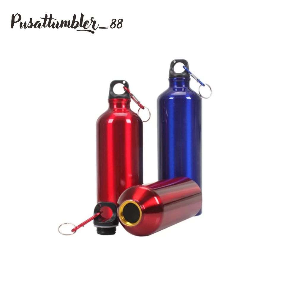 Jual BOTOL SPORT 750ml BOTOL MINUM CARABINER POLOS - pusattumbler_88 ...