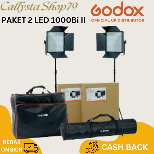 Jual PAKET LAMPU LED GODOX 1000BI II VIDEO LIGHTING STUDIO | Shopee Indonesia