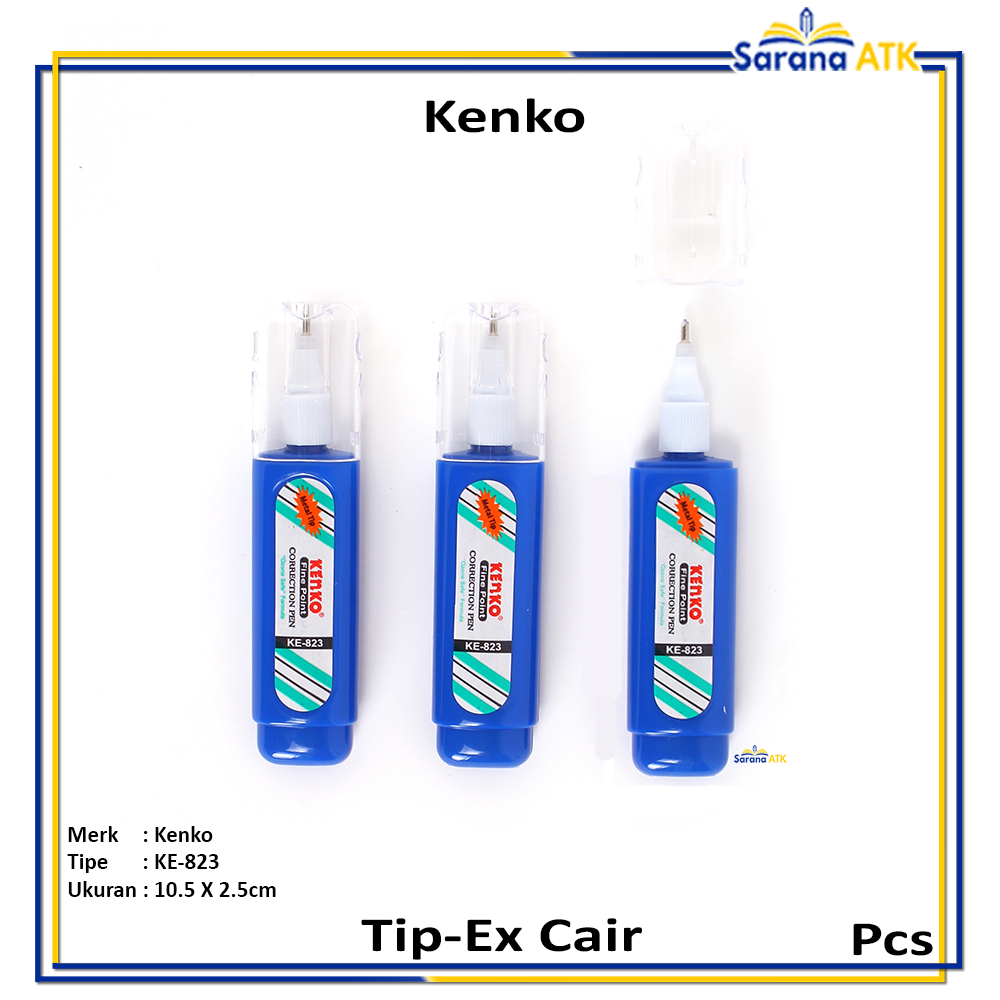 Jual Kenko - Correction Fluid KE-823 Tip Ex Cair - Pcs | Shopee Indonesia
