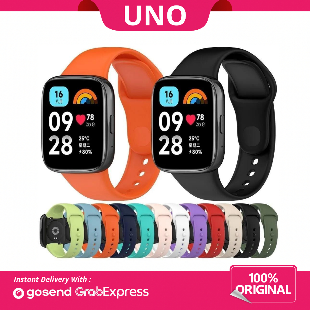 Jual Strap Tali Jam Redmi Watch 3 ACTIVE Silicone Strap Tali Jam ...