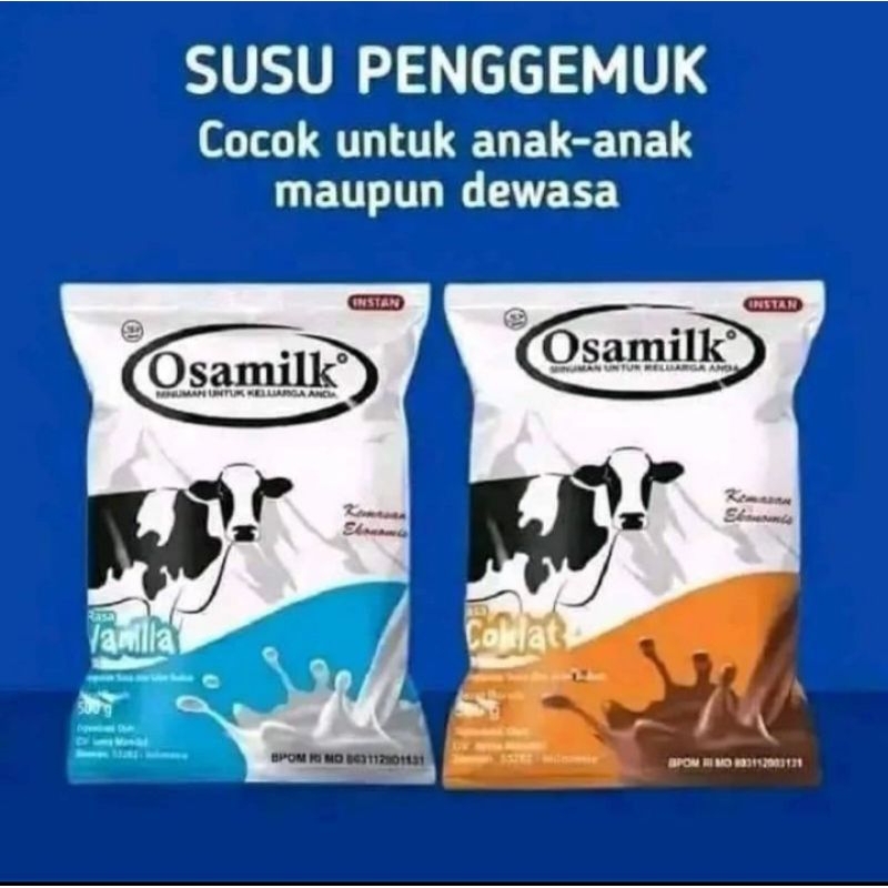 Jual OSAMILK BUBUK OSAMILK COKLAT OSAMILK VANILLA | Shopee Indonesia