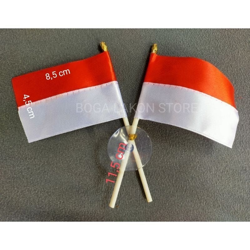 Jual BENDERA INDONESIA BENDERA MERAH PUTIH KACA MOBIL/RUMAH/KANTOR ...