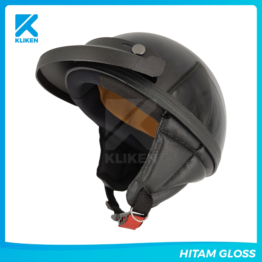 Jual Helm Retro Klasik CH1 Half Face Motor Classic Dewasa Doff Glossy ...