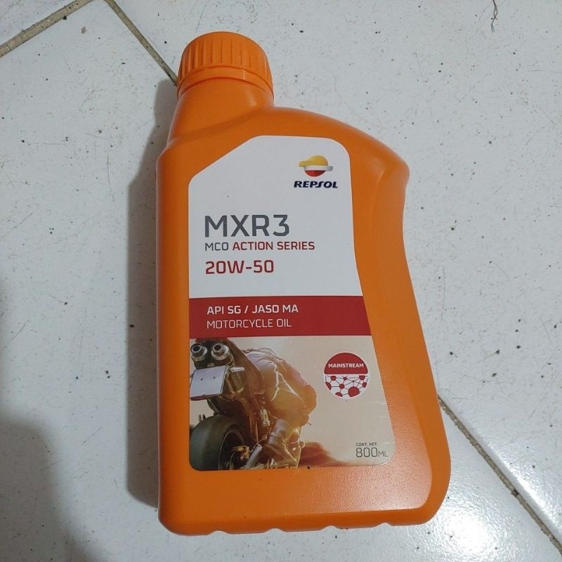 Jual Oli Motor Repsol 4T MRX3 20W-50 800ml 0,8L | Shopee Indonesia